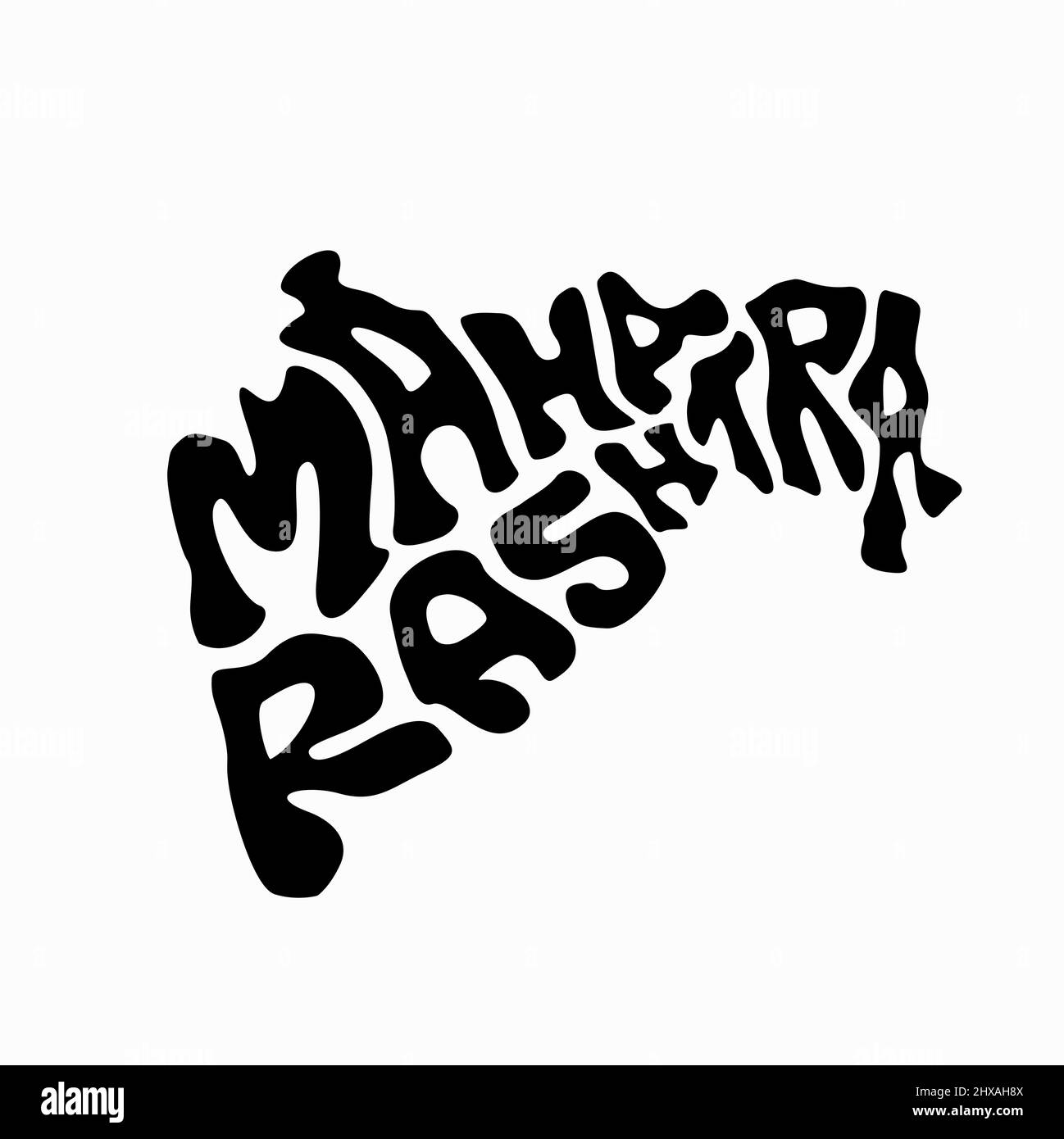Maharashtra state map lettering in English text. Maharashtra map ...