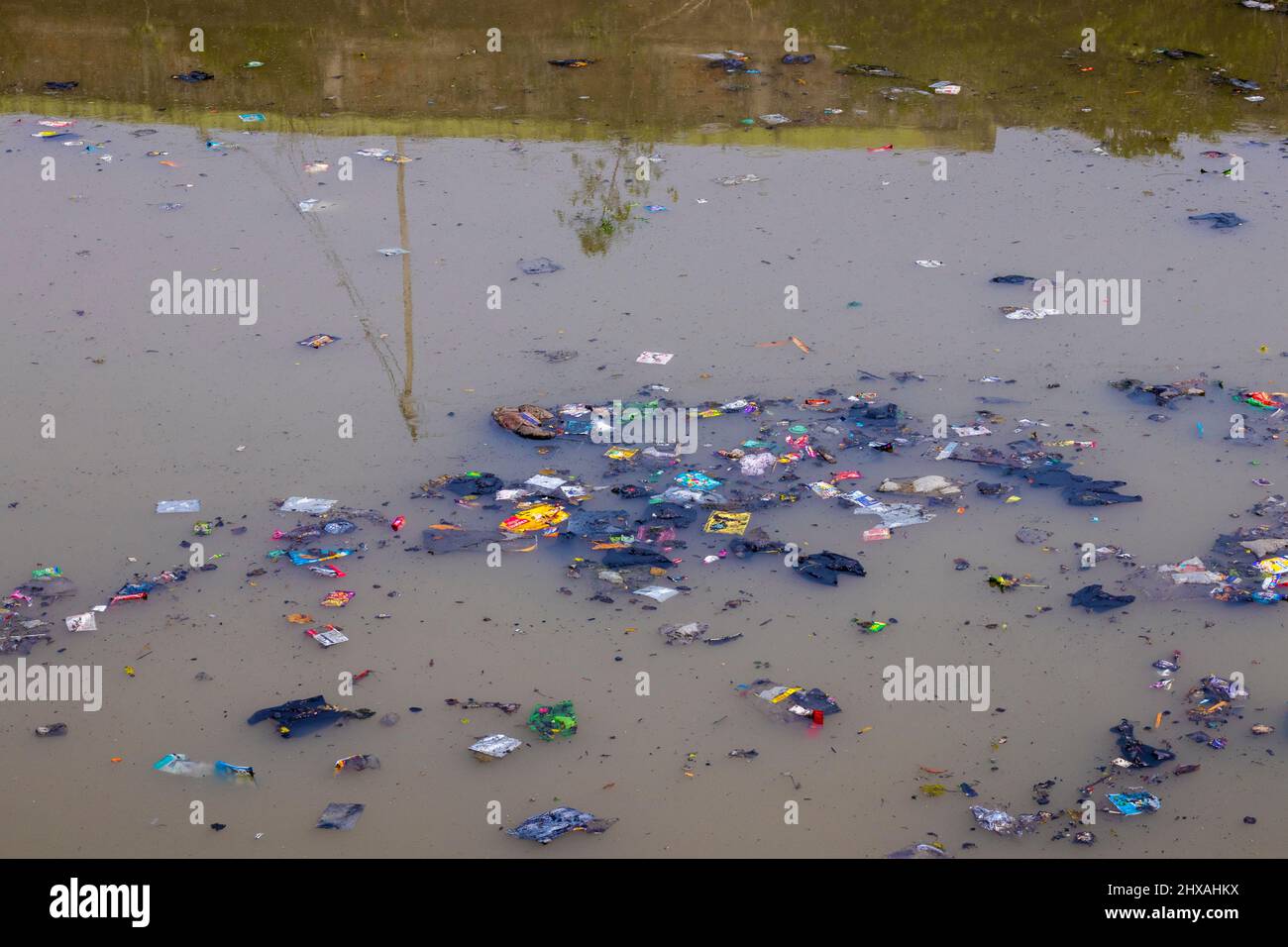 river pollution image. save river water form pollution Stock Photo - Alamy