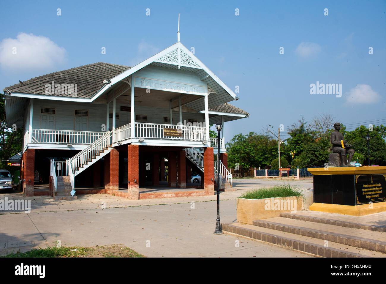 Antique one hundred vintage wooden house or ancient retro wood building ...