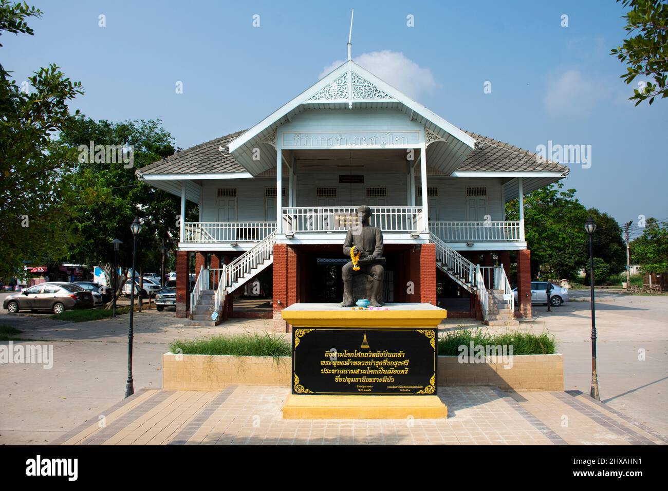 Antique one hundred vintage wooden house or ancient retro wood building ...