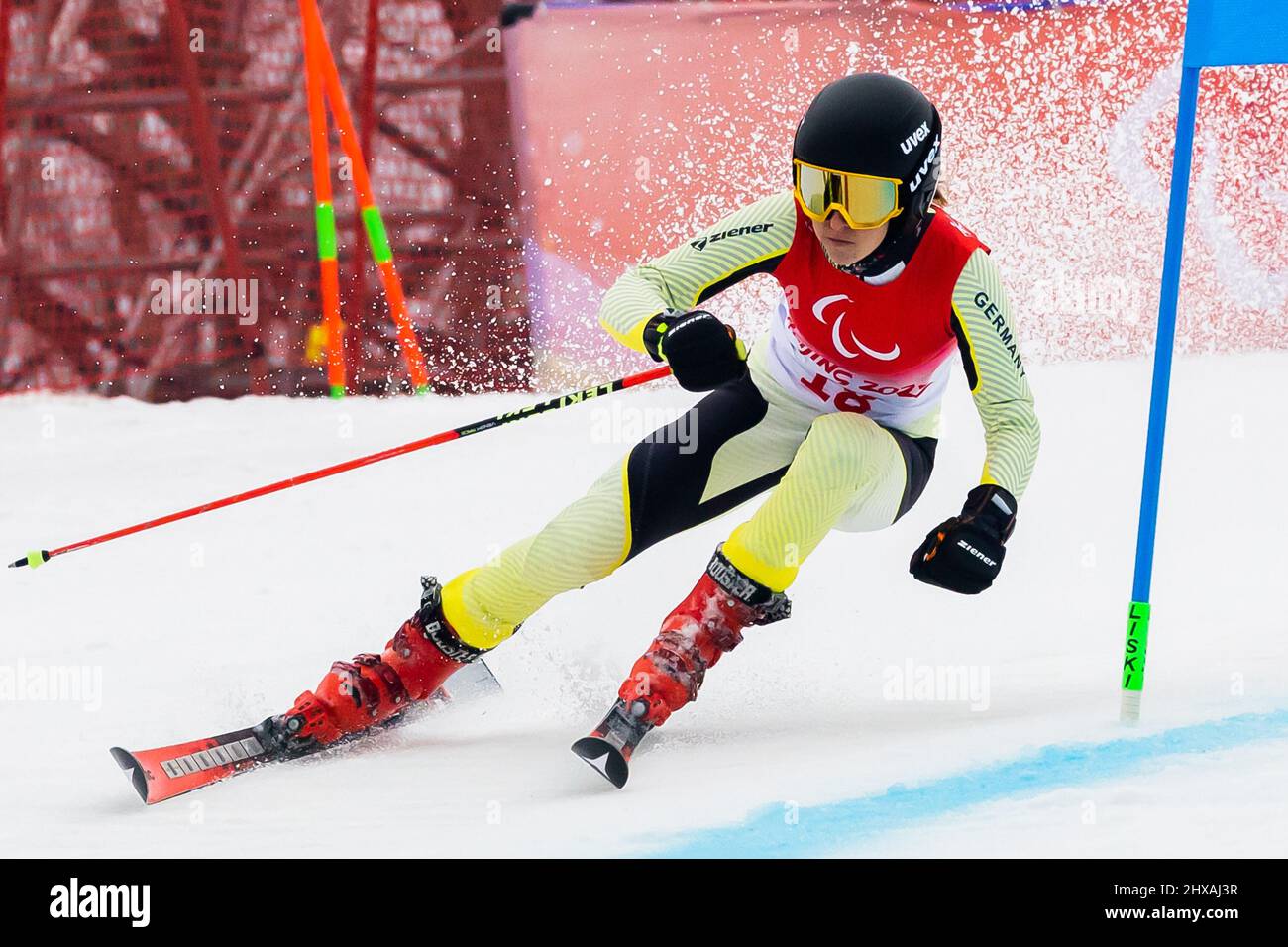 Beijing, China. 11th Mar, 2022. Paralympics, Para Alpine Skiing, Women ...