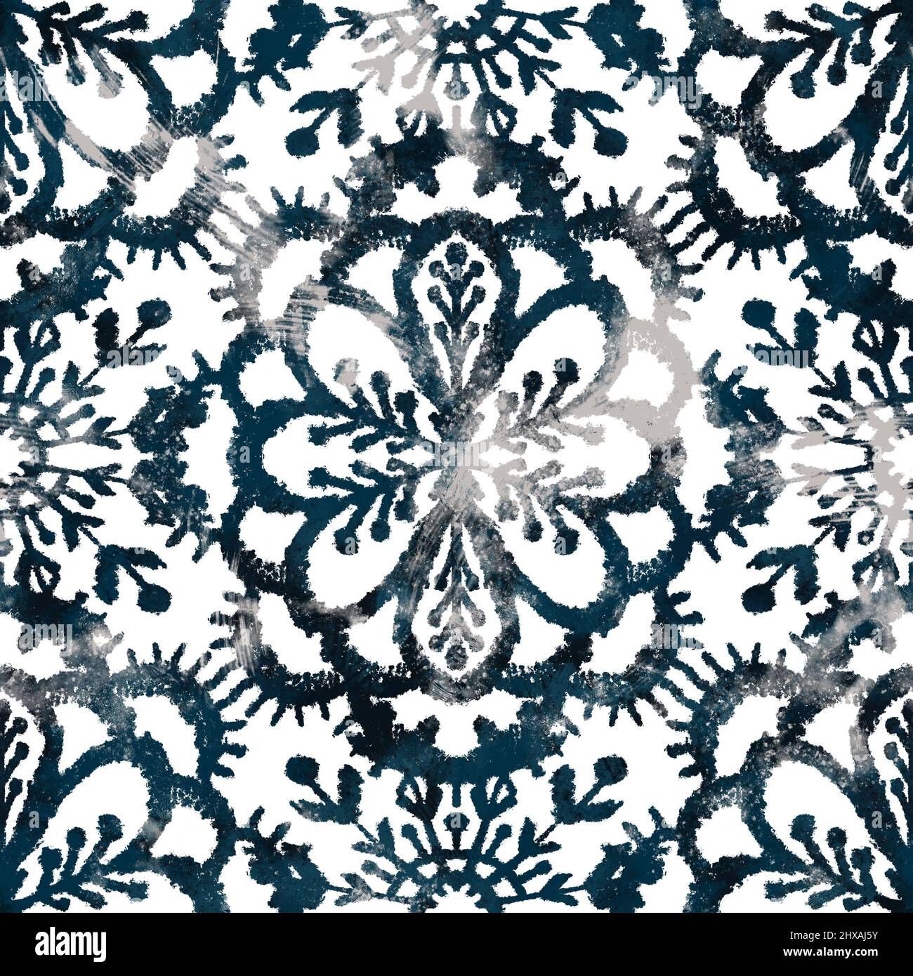 Seamless navy blue and white abstract grungy seamless surface pattern ...