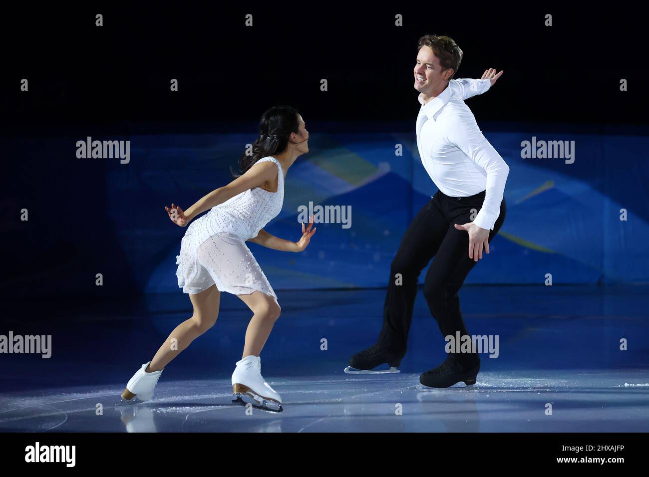 Beijing, China. 20th Feb, 2022. Madison Chock & Evan Bates (USA) Figure ...