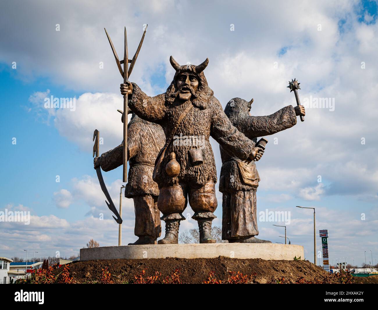 02.28.2022. Mohacs hungary. carnival festival when the winter is ending ...