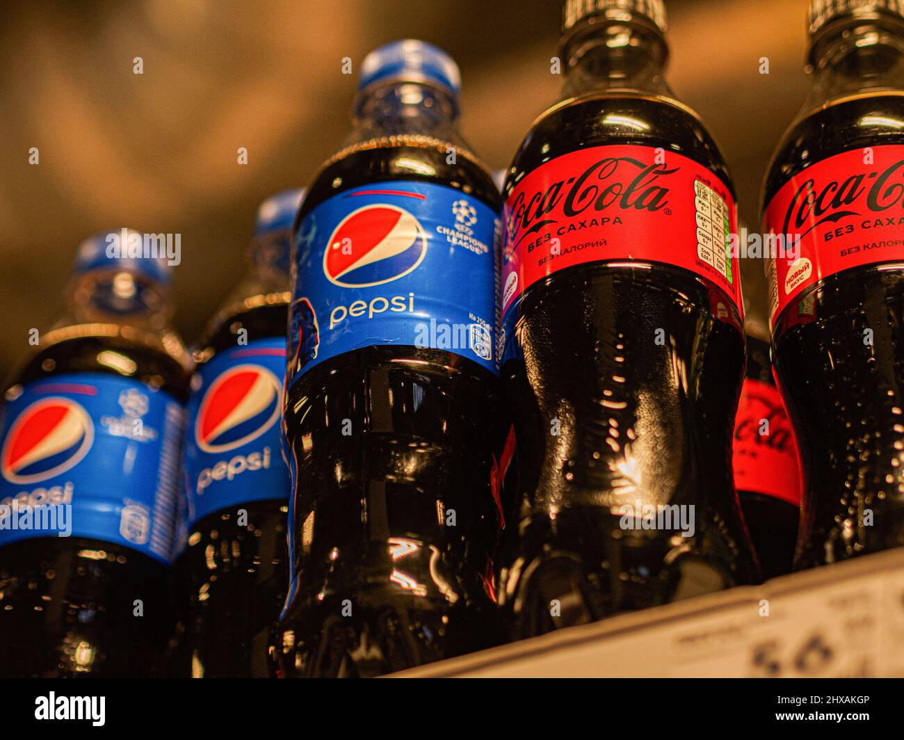 Coca Cola and Pepsi, the leaders of the soft drinks market, have ...