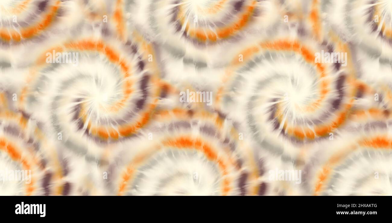 Seamless funky 1970s tie dye border motif pattern for surface design ...