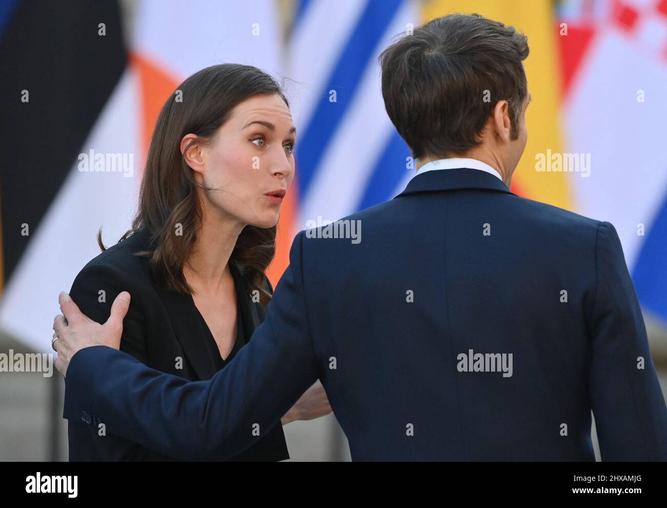 Versailles, France. 10th Mar, 2022. France's President Emmanuel Macron ...