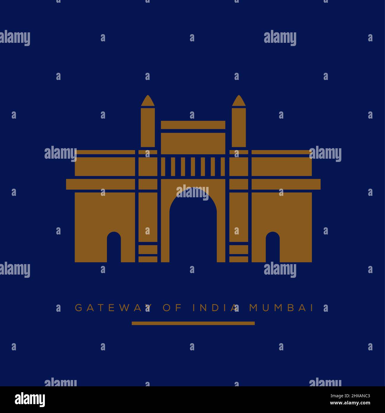 Gateway of India vector icon. Gateway of India Flat Vector Stock Vector ...