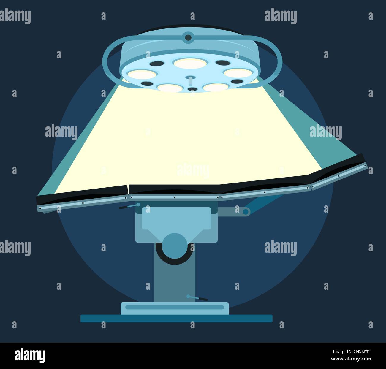 Operating room top view Stock Vector Images - Alamy