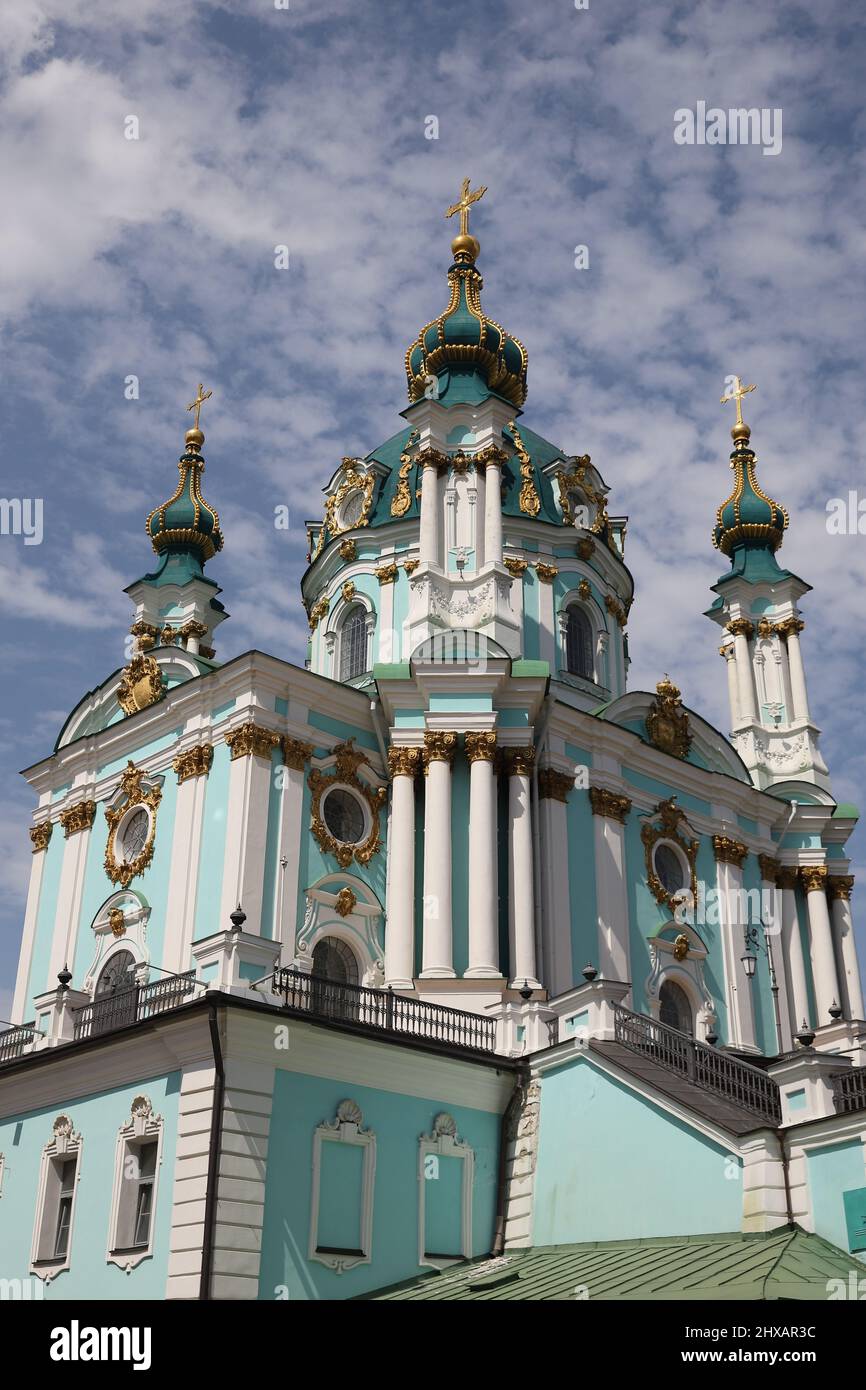 St Andrews Church in Kiev City, Ukraine Stock Photo - Alamy