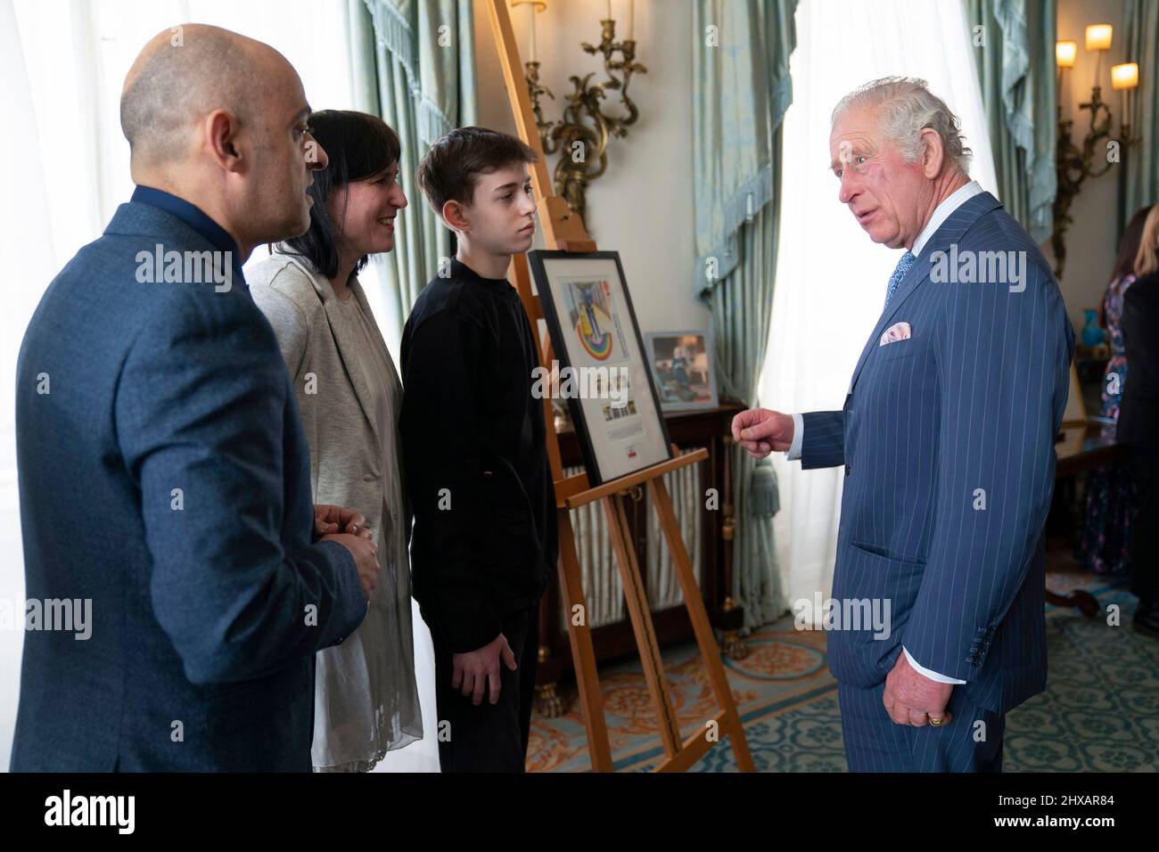The Prince of Wales meets Rafi Valle Martin, aged 14, a national winner ...