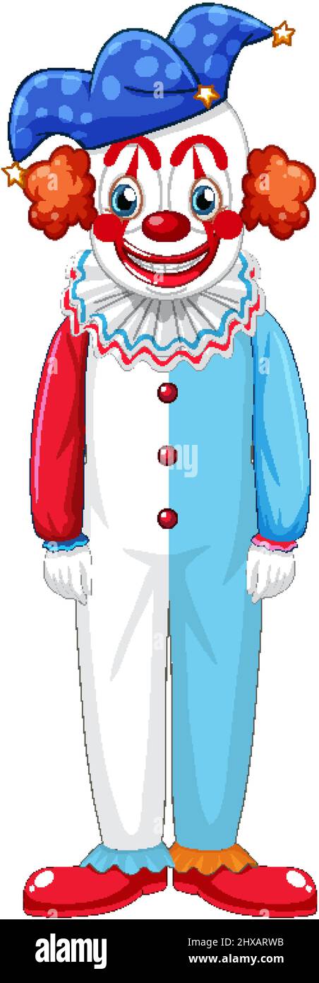 Colourful clown cartoon character illustration Stock Vector Image & Art ...