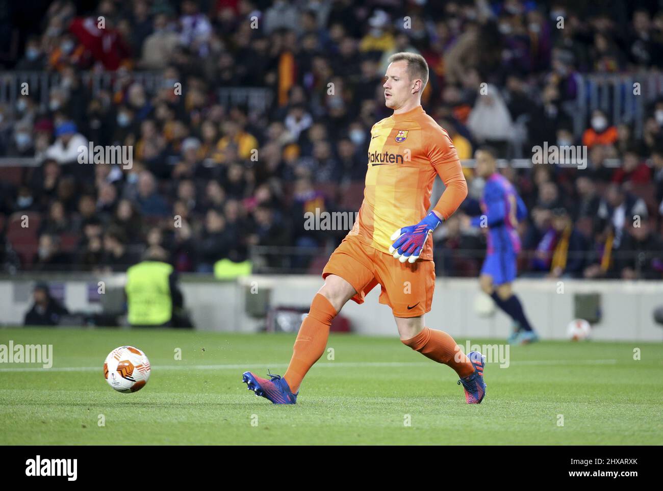 Barcelona, Spain. 10th Mar, 2022. Goalkeeper of Barcelona Marc-Andre ...