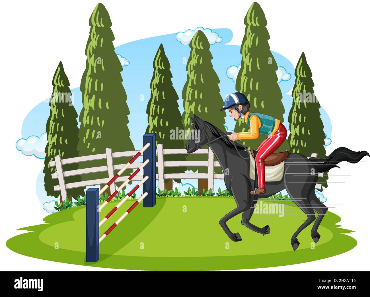 Equestrian scene Cut Out Stock Images & Pictures - Alamy