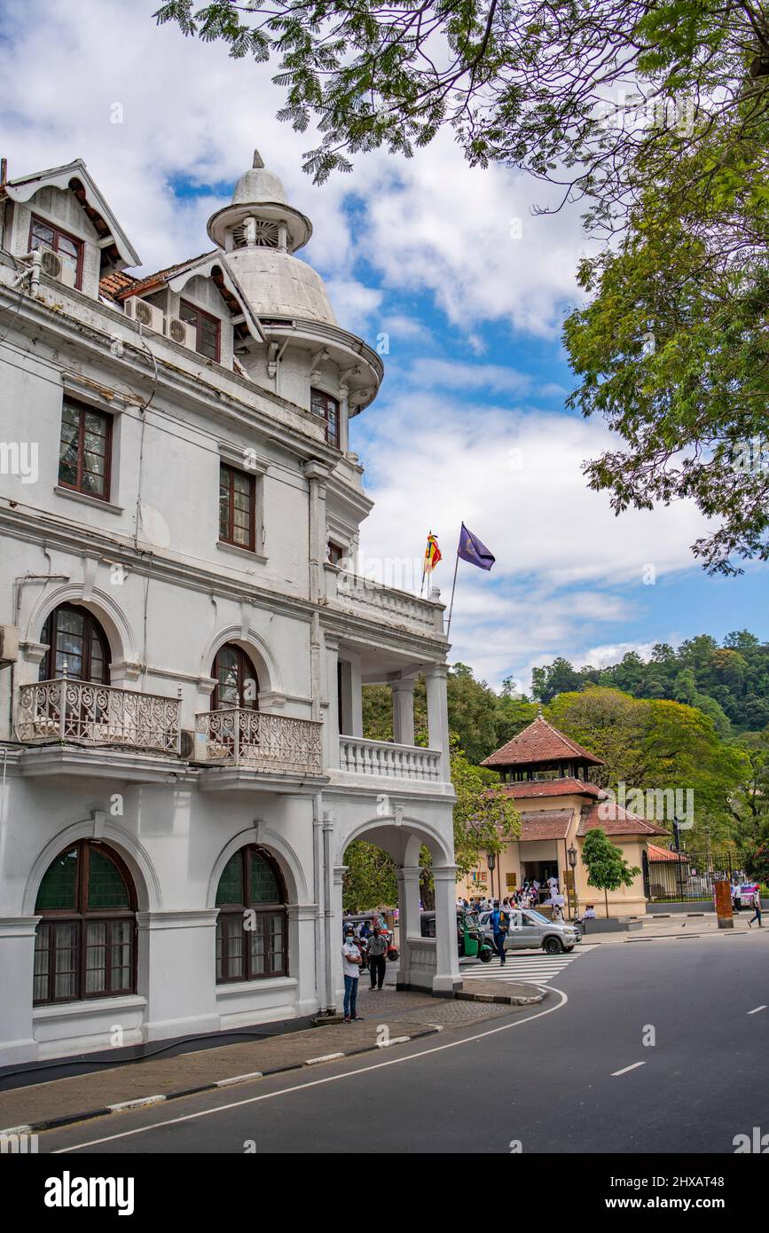 KANDY, SRI LANKA- DECEMBER 30.2021: Kandy city street view at the ...