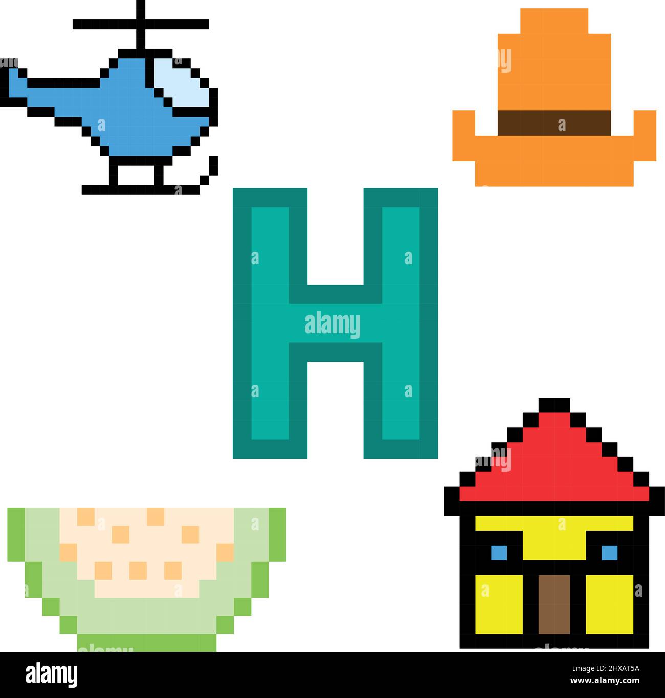 Pixel art writing pixel illustration hi-res stock photography and ...