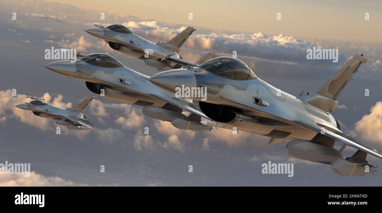 General Dynamics F-16 Fighting Falcon Armed at Standoff Air-Launched ...