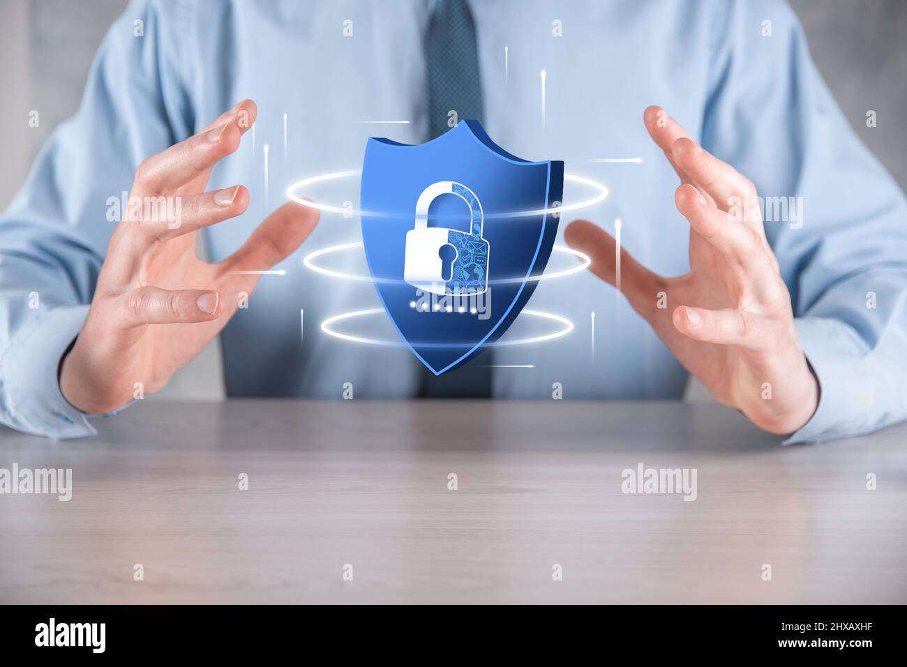 Cyber Security Network Padlock Icon And Internet Technology Networking