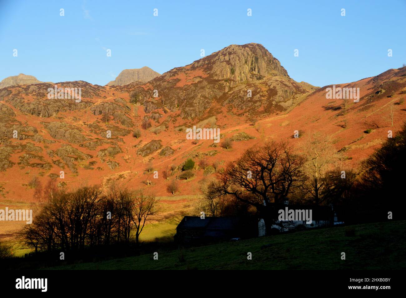 'Side Pike' from near Bleatarn House near Blea Tarn at Dawn, Langdale ...