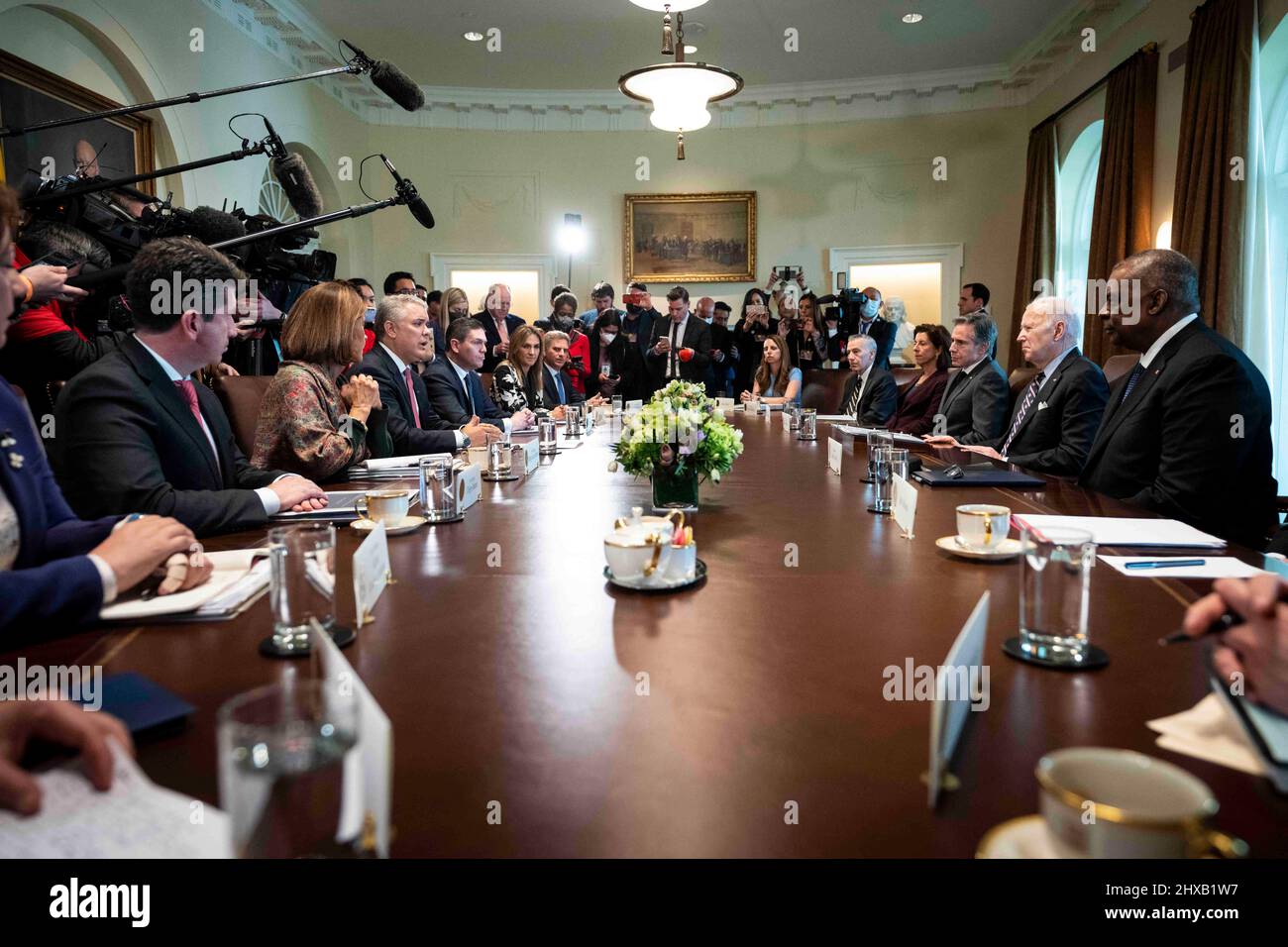 President Joe Biden meets with His Excellency Iván Duque Márquez ...