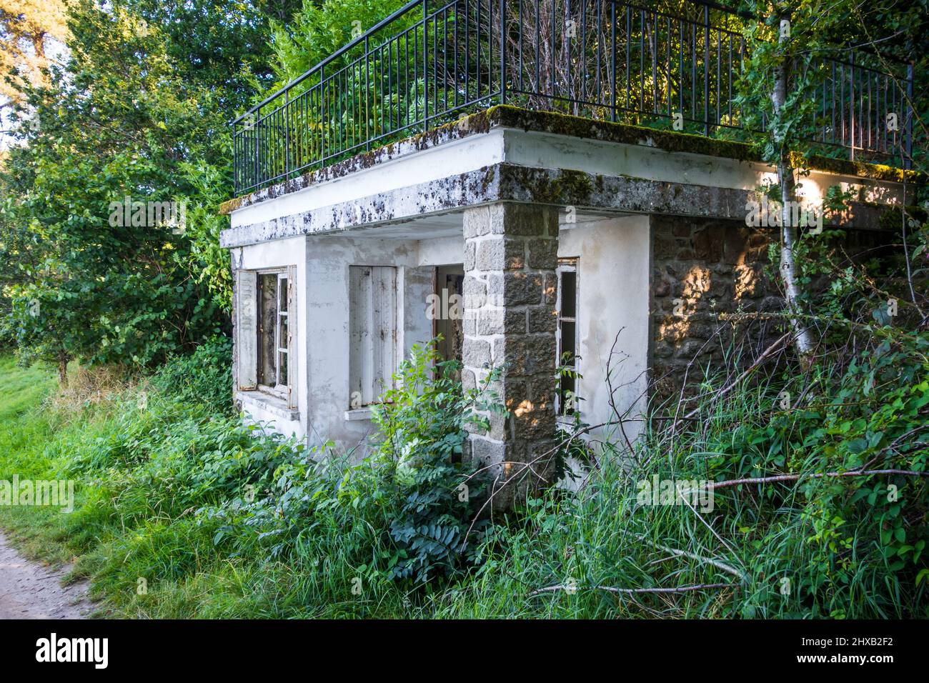 Old dirty abandoned house in a forest Stock Photo - Alamy
