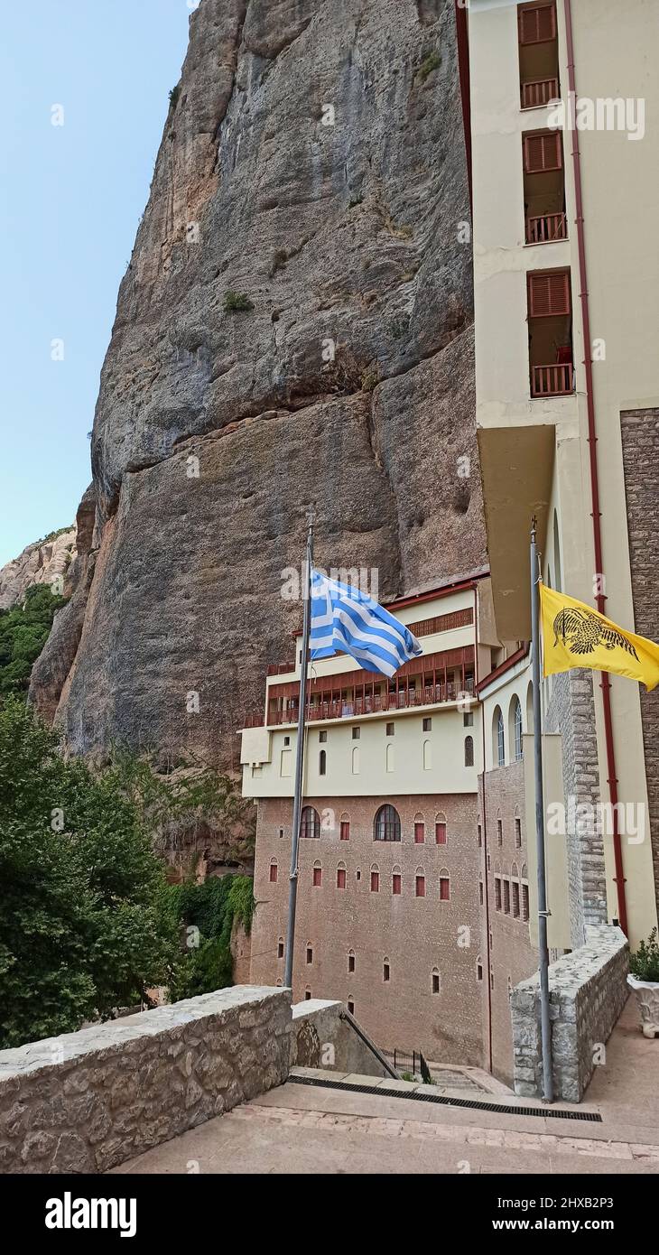 Mega spileo monastery Kalavryta Peloponnese Greece Stock Photo - Alamy