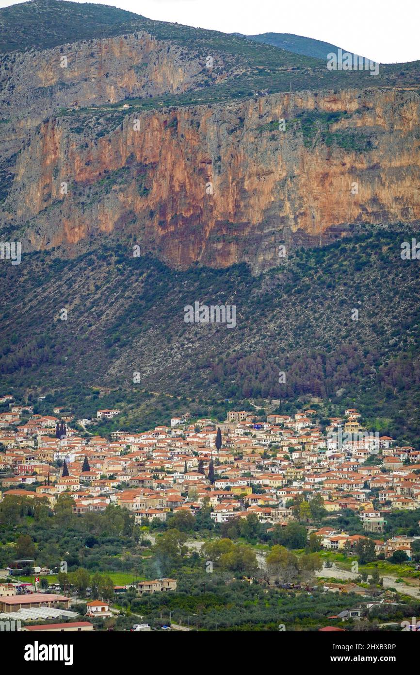The small agricultural town of Leonidio, the Peloponnese, Arcadia ...
