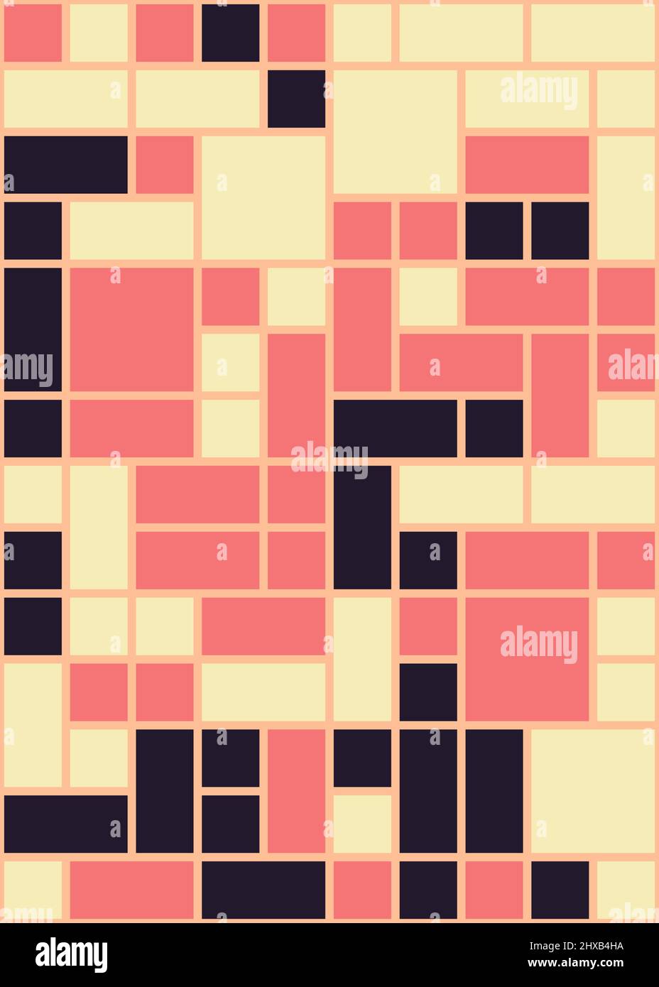 Abstract Offset Quads generative art background art illustration Stock ...