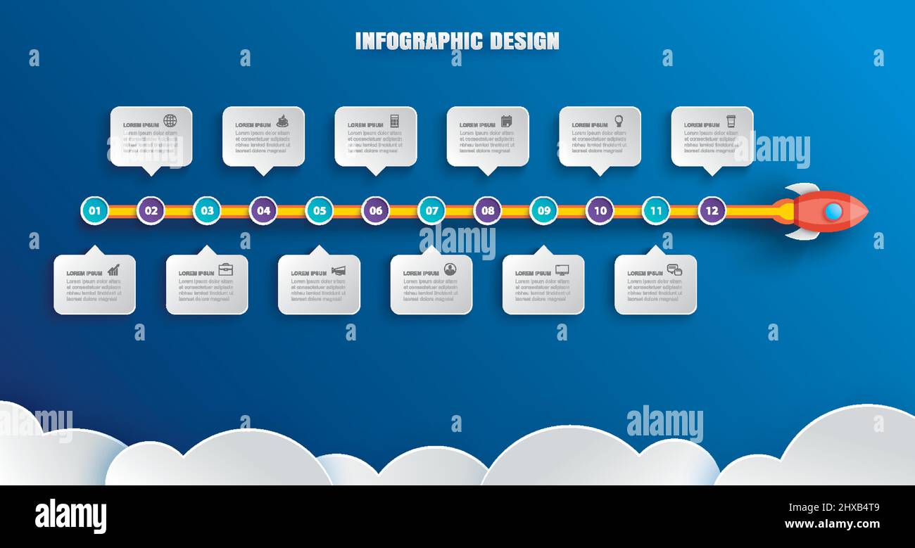 12 step infographic Stock Vector Images - Alamy
