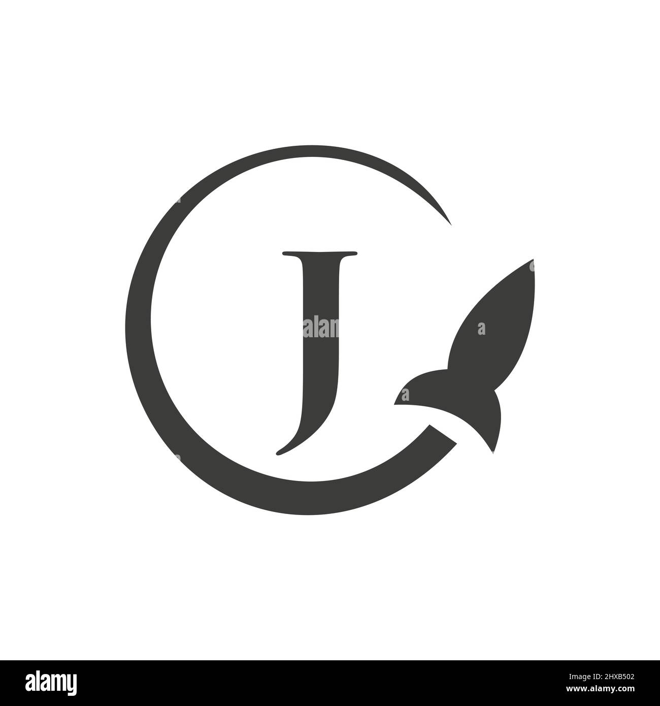Travel Logo On Letter J Concept. Letter J Travel Logo Vector Template ...
