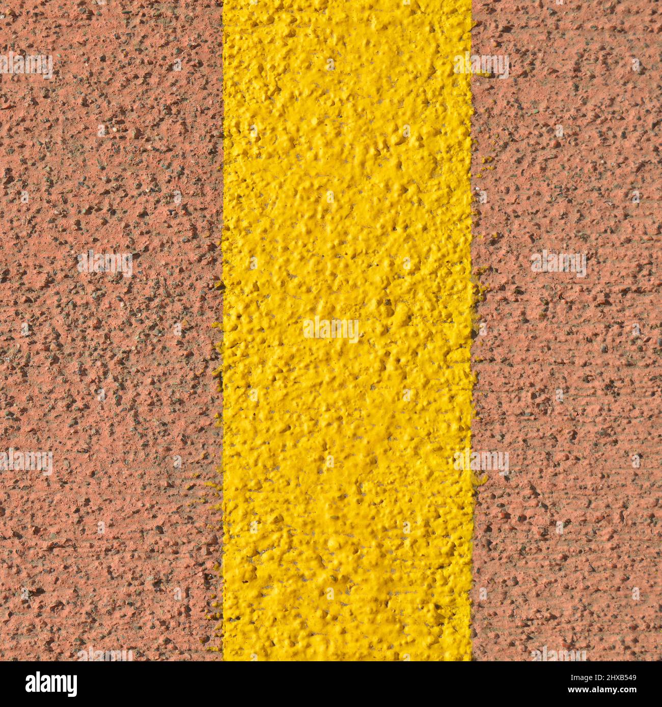 Clean asphalt yellow line road texture with background appearance, red ...
