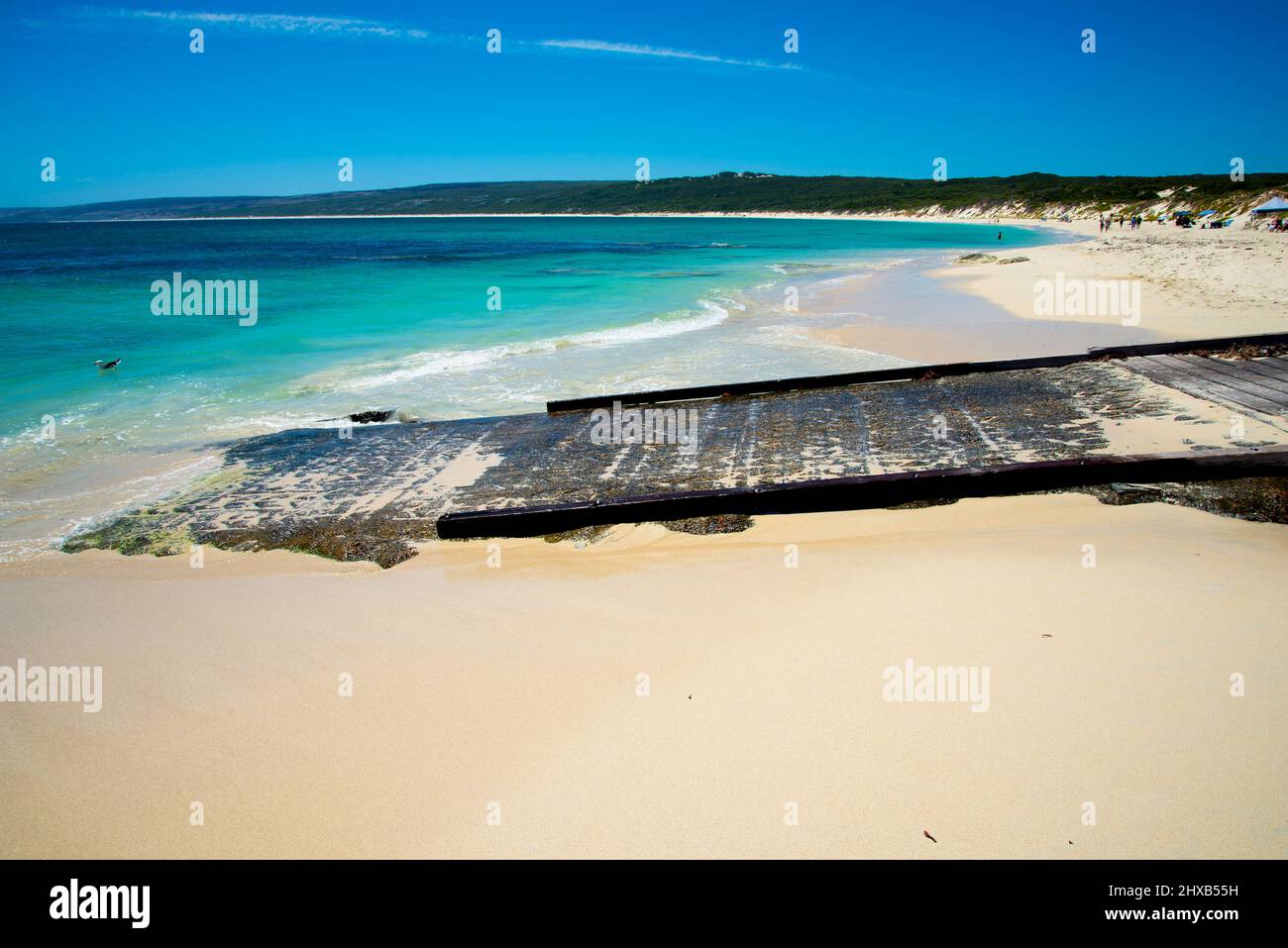 Boat Ramp on the Beach Stock Photo - Alamy