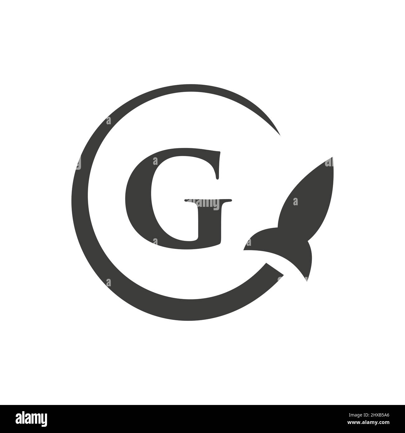 Travel Logo On Letter G Concept. Letter G Travel Logo Vector Template ...