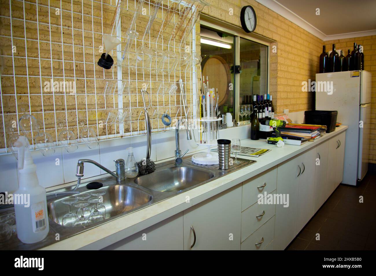 Testing Laboratory for Wine Making Stock Photo - Alamy
