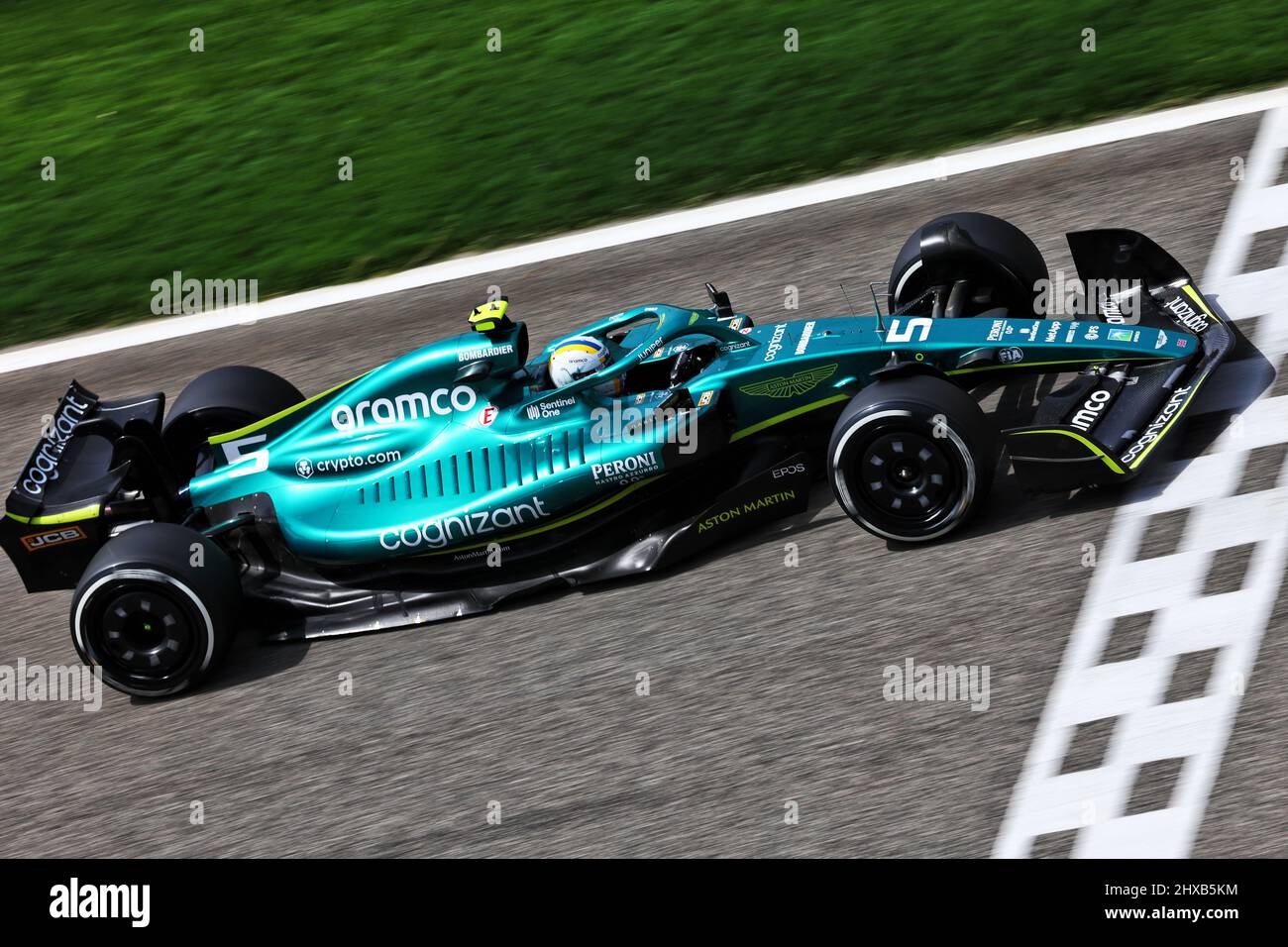 Bahrain, UAE. 11th Mar 2022. Sebastian Vettel (GER) Aston Martin F1 ...