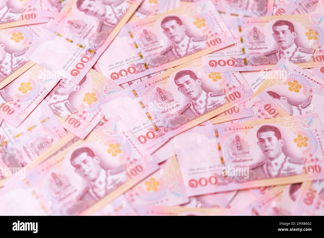 Banknotes of the Thailand 100 Baht (new design issued in 2018 Stock ...