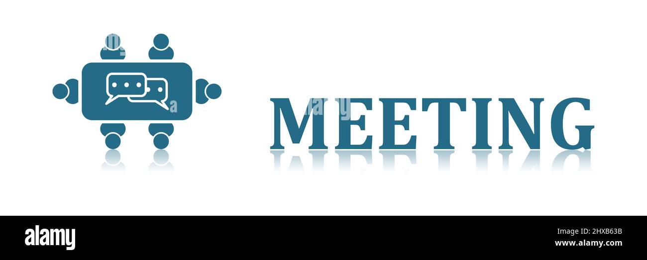 Illustration of a meeting concept Stock Photo - Alamy