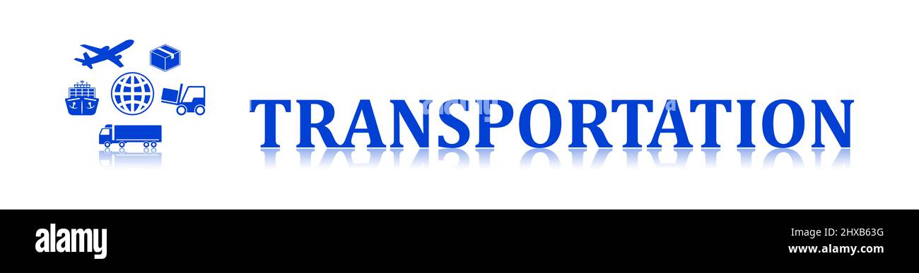 Illustration of a transportation concept Stock Photo - Alamy