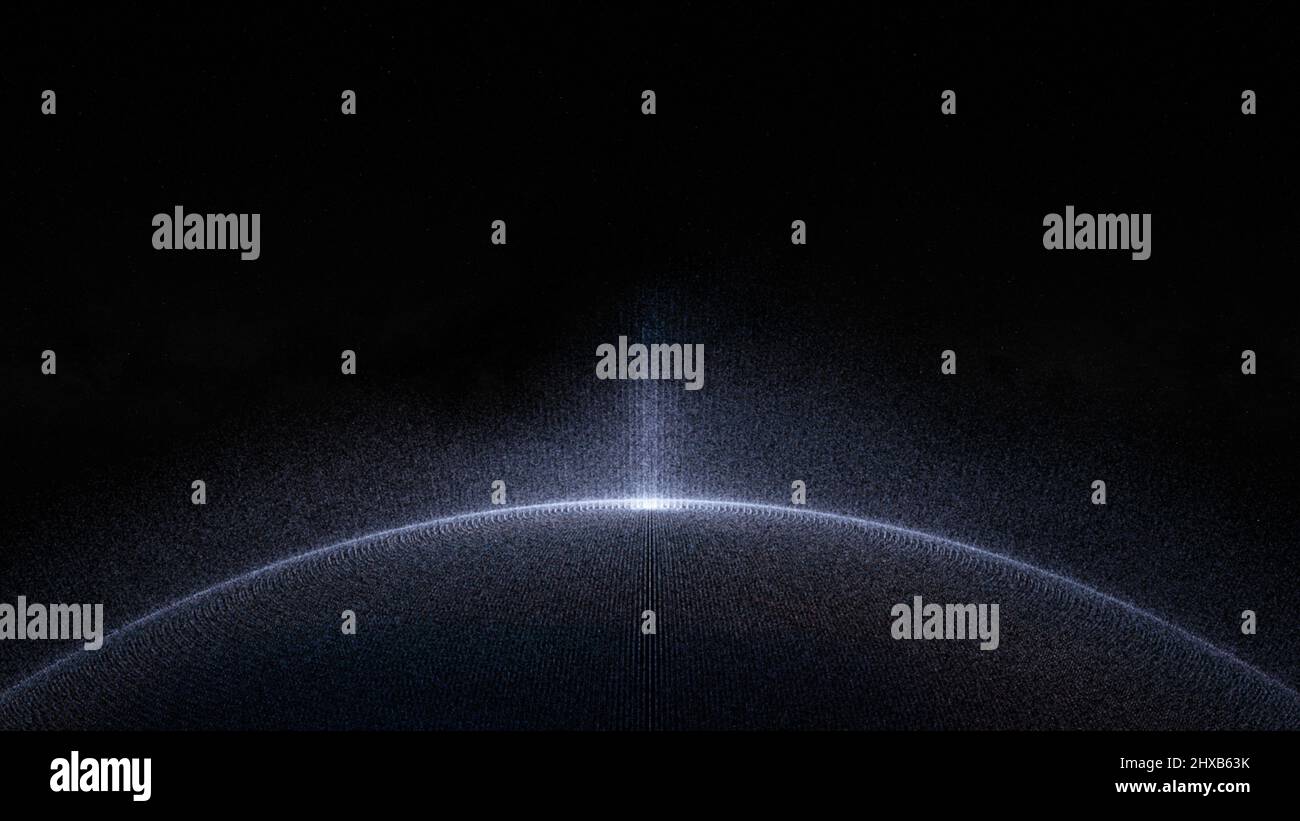 Glowing sphere with a map of the world from particles Stock Photo - Alamy