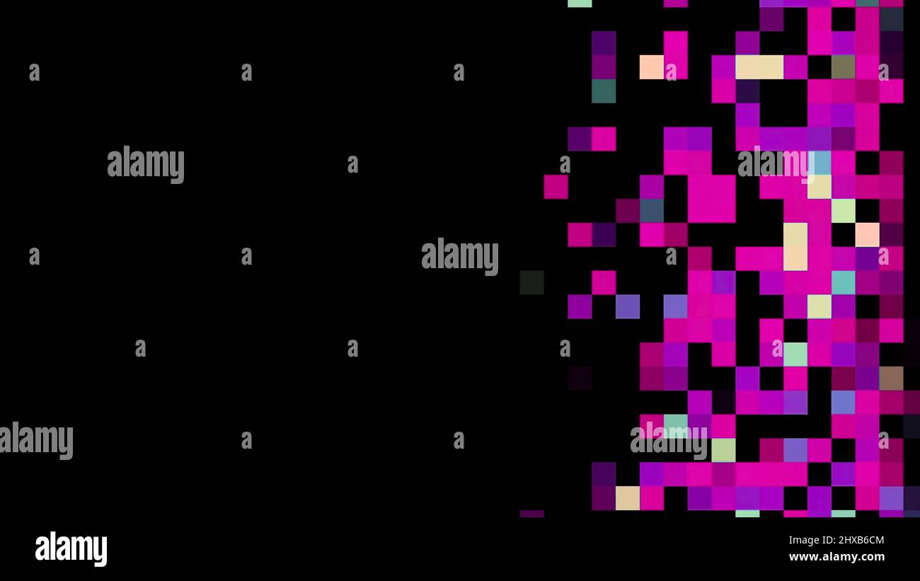 Unique abstract pixel animation. Animation. Abstract animation of ...