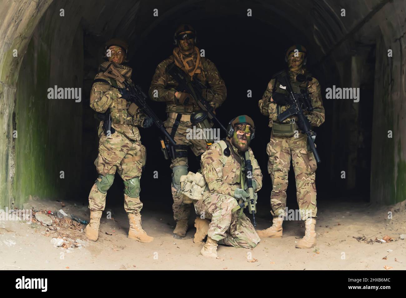 Mixed equal gender representation in military army . High quality photo ...