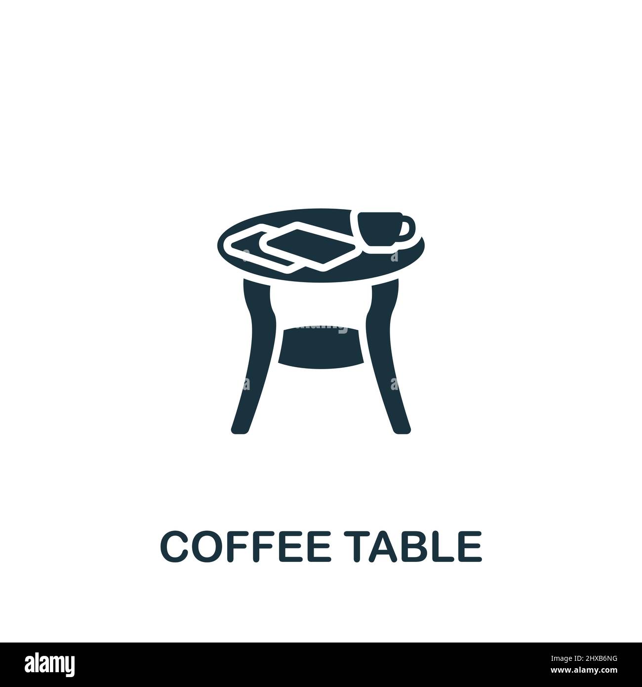 Coffee Table icon. Monochrome simple Coffee Table icon for templates ...