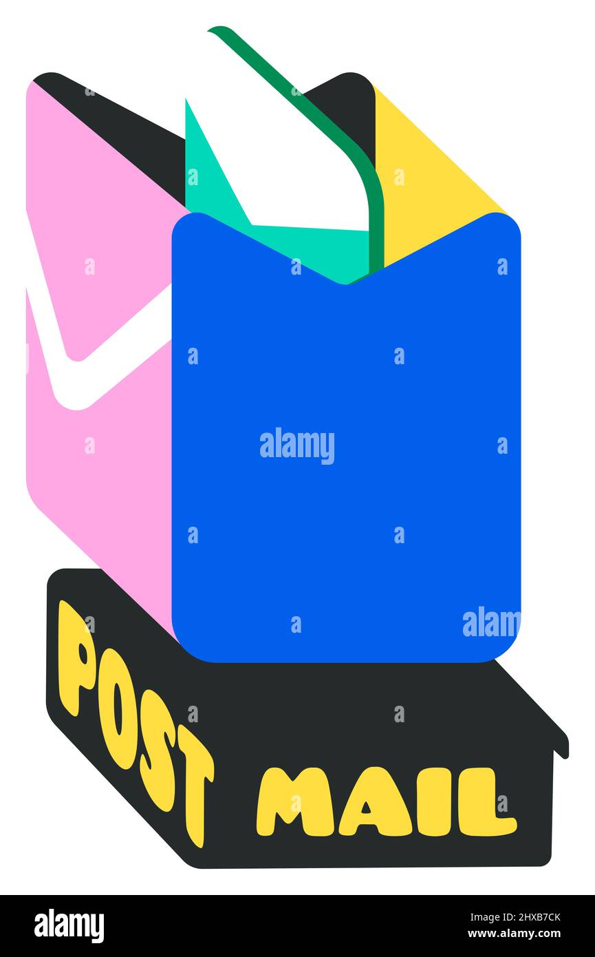 Post mail, receiving correspondence and letters Stock Vector Image ...