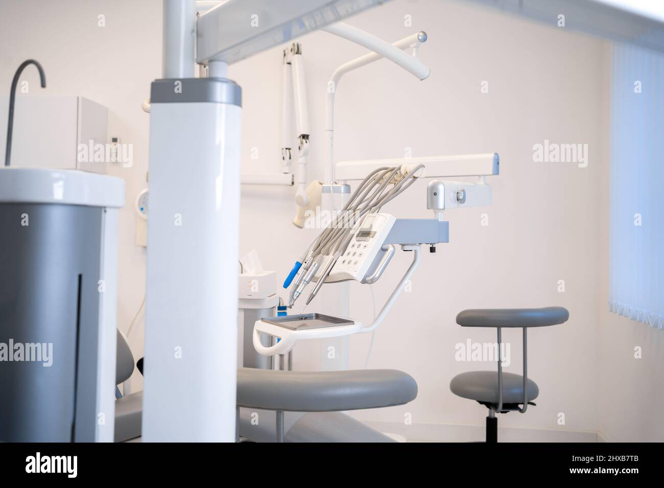 Dentist's office with a doctor's workplace and tools without people ...