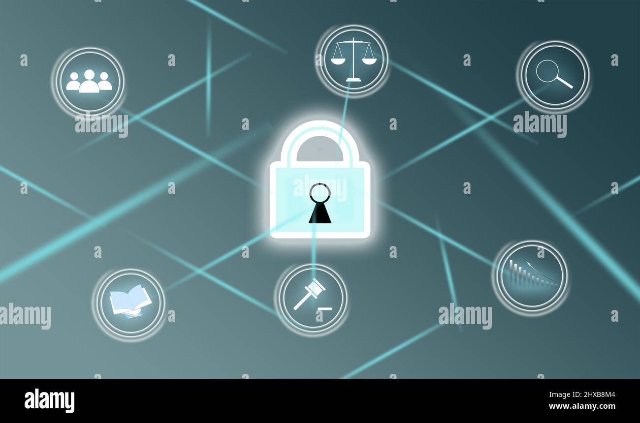 Cyber security concept. Encryption. Data protection. Anti virus ...