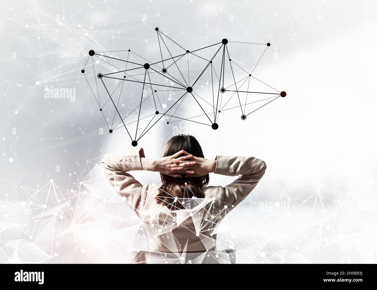 Hr person [ ] behind hi-res stock photography and images - Alamy