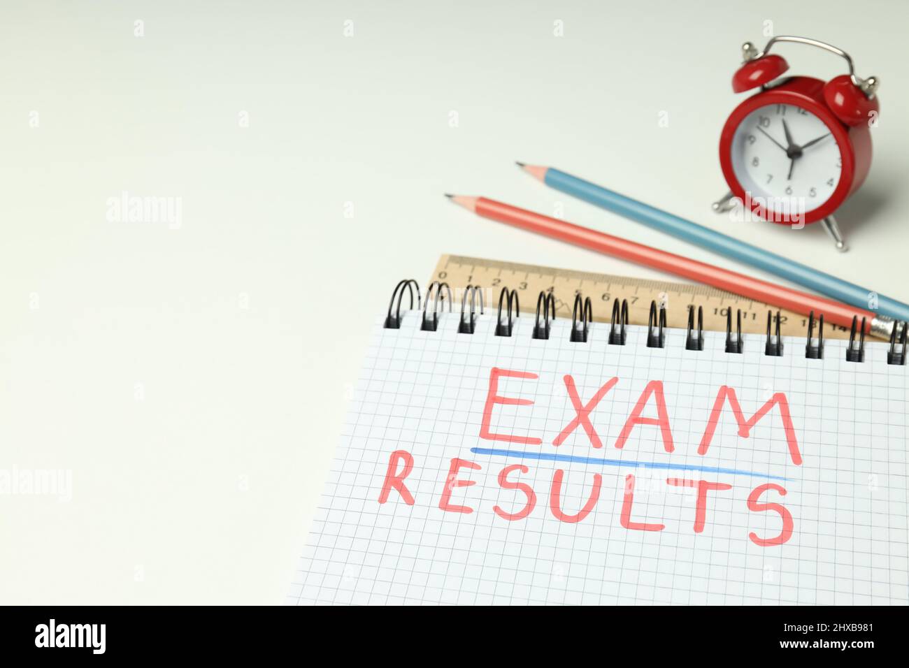 Concept of exams and tests, space for text Stock Photo - Alamy