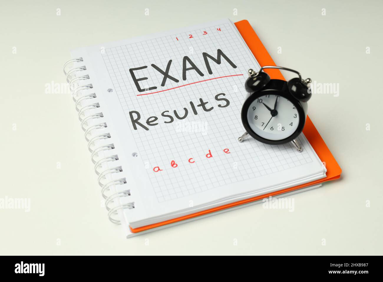 Concept of exams and tests, close up Stock Photo - Alamy