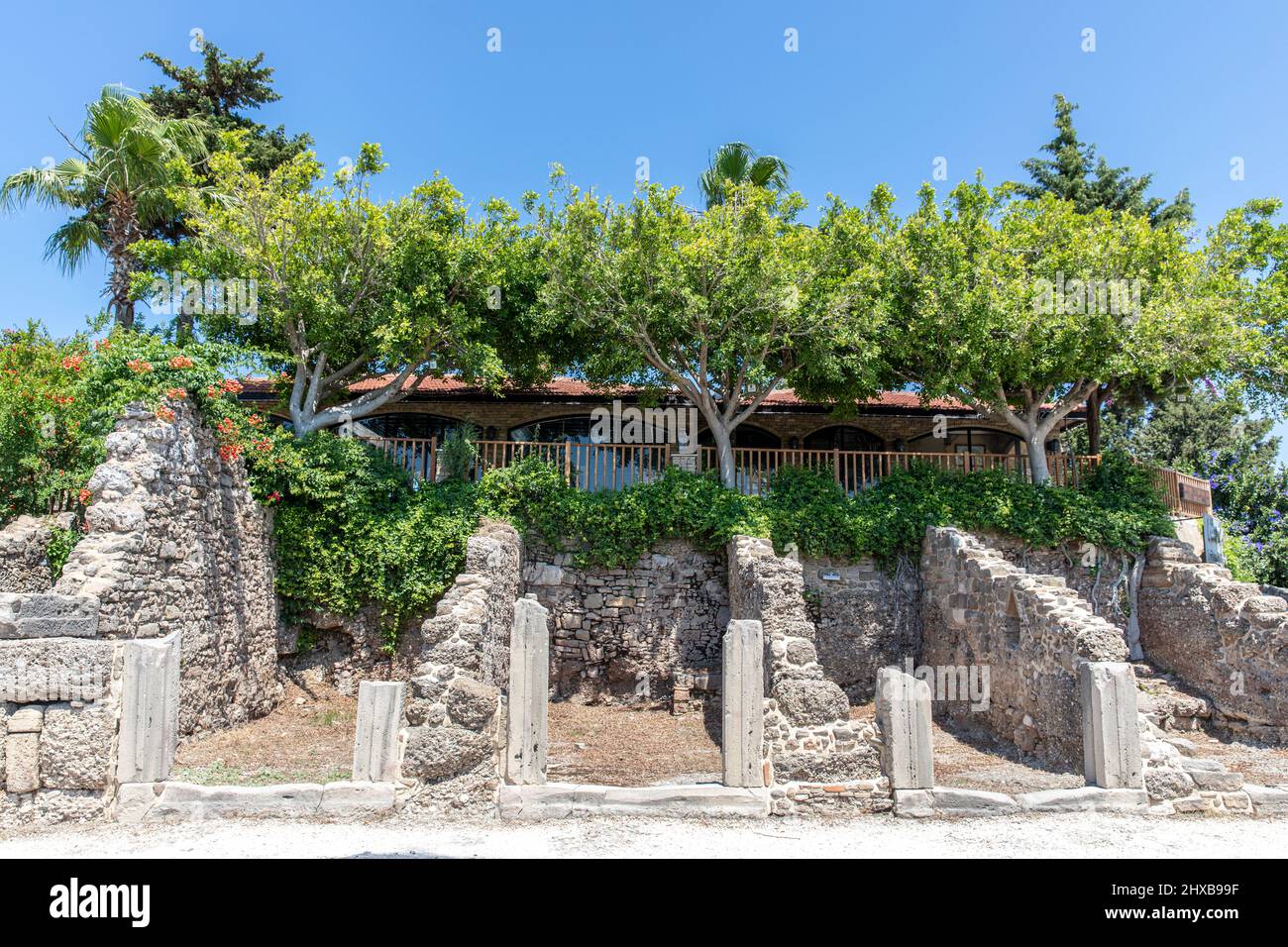 Side ancient city ruins, Side, Antalya, Turkey Stock Photo - Alamy