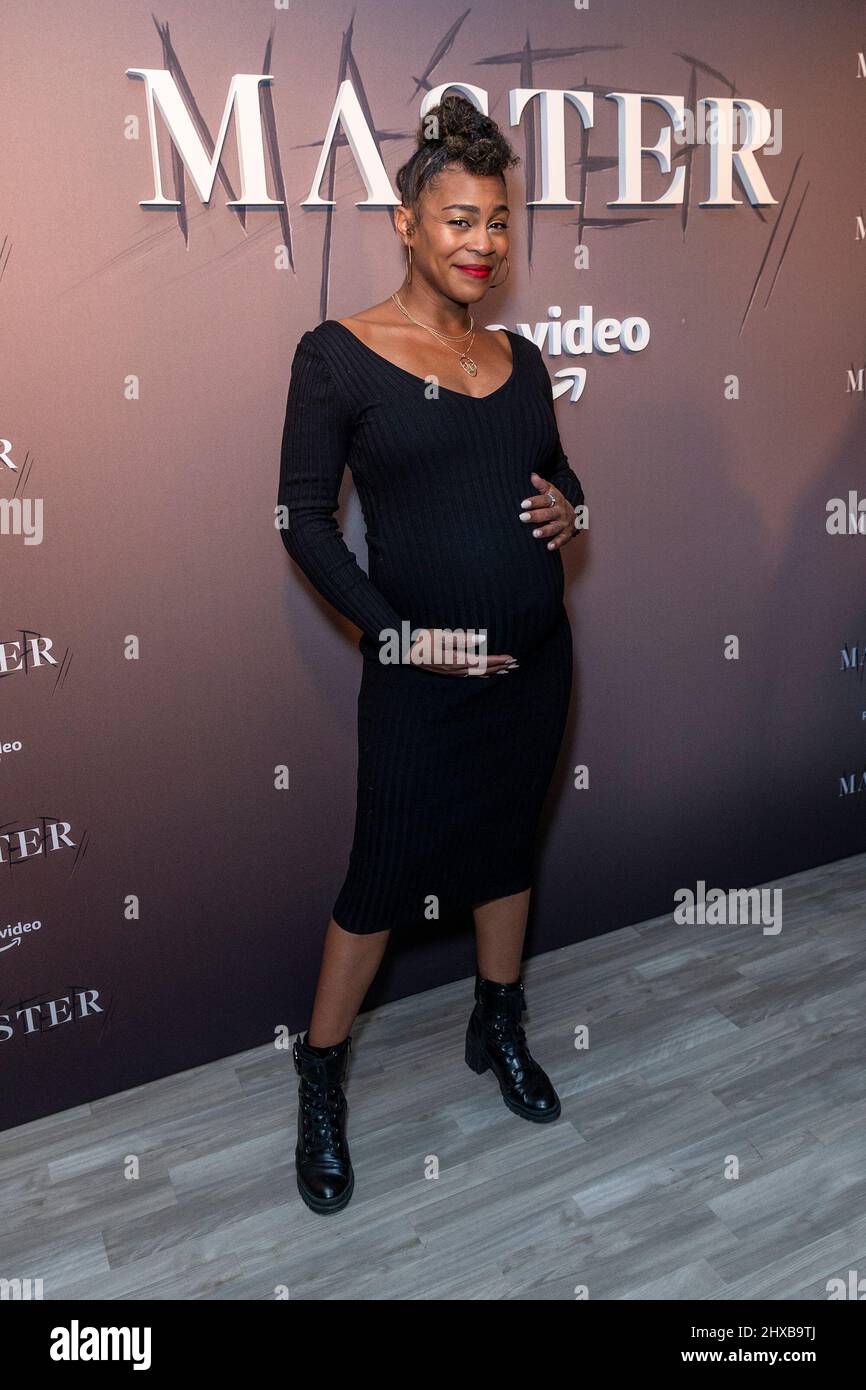 New York, USA. 10th Mar, 2022. Pregnant Amber Wright, wife of Jawan M ...